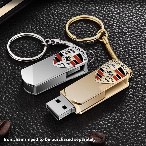 โลหะ Porsche โลโก้ที่กําหนดเอง USB 2.0 8GB 16GB 32GB 64GB 128GB 256GB ...