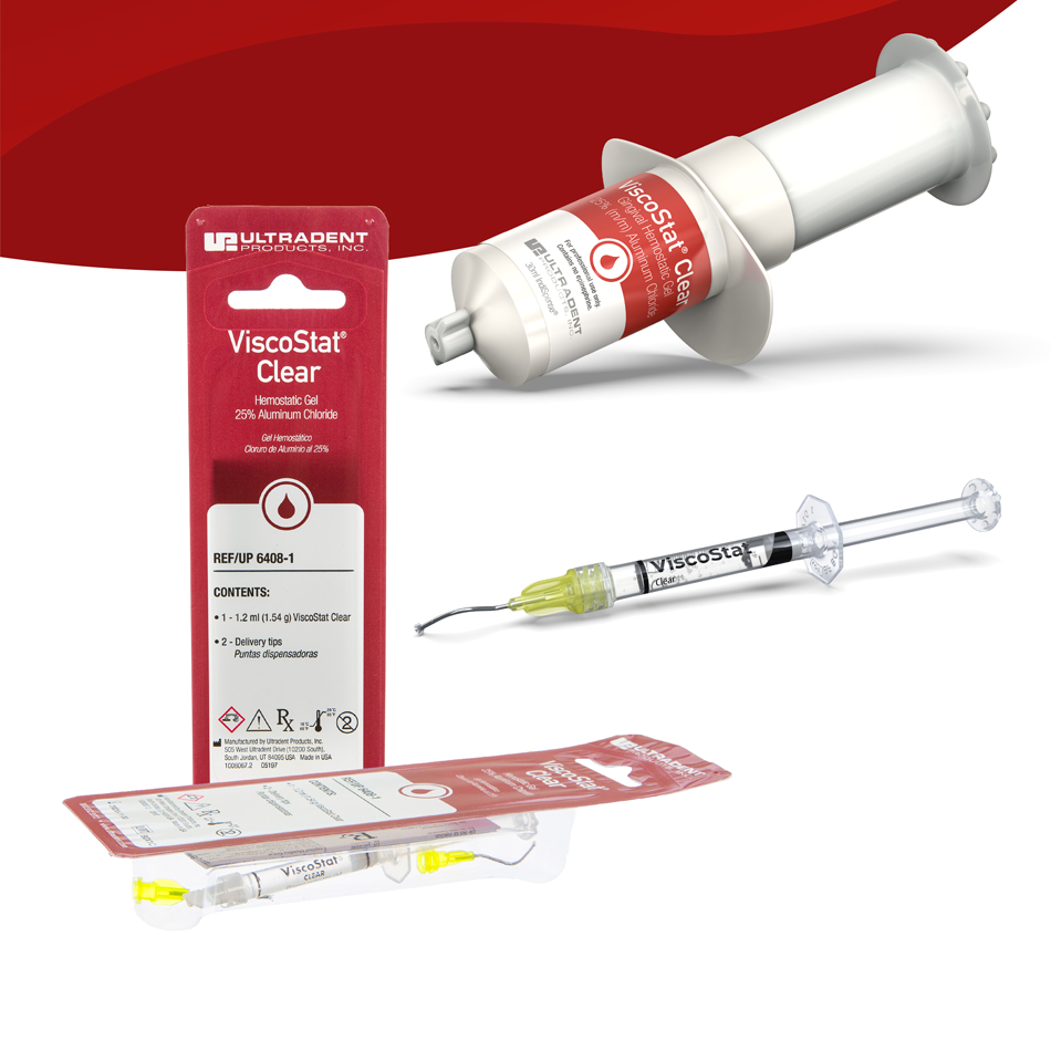Ultradent ViscoStat Clear Gel 25 % อลูมิเนียมคลอไรด ์ 1.2 มล . วัสดุทัน ...