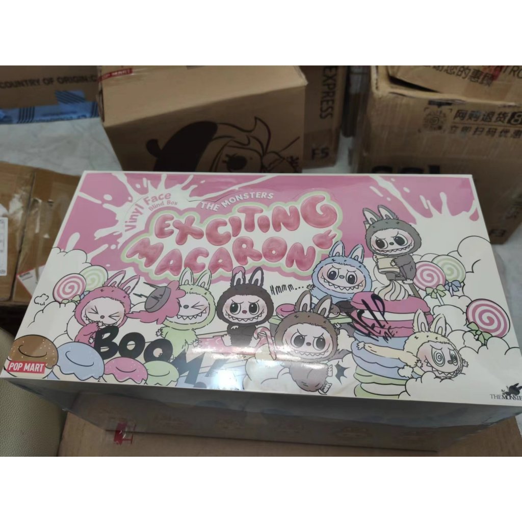 ( ปิดผนึกทั ้ งชุดPOPMART LABUBU THE MONSTERS EXCITING MACARON BLIND ...