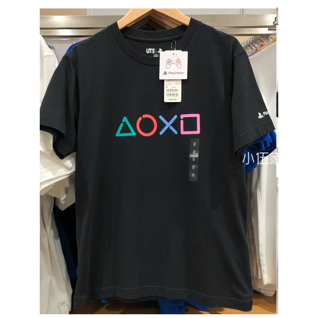 Uniqlo ผู ้ ชายและผู ้ หญิง PlayStation Sony เกมพิมพ ์ แขนสั ้ นแฟชั ่ ...