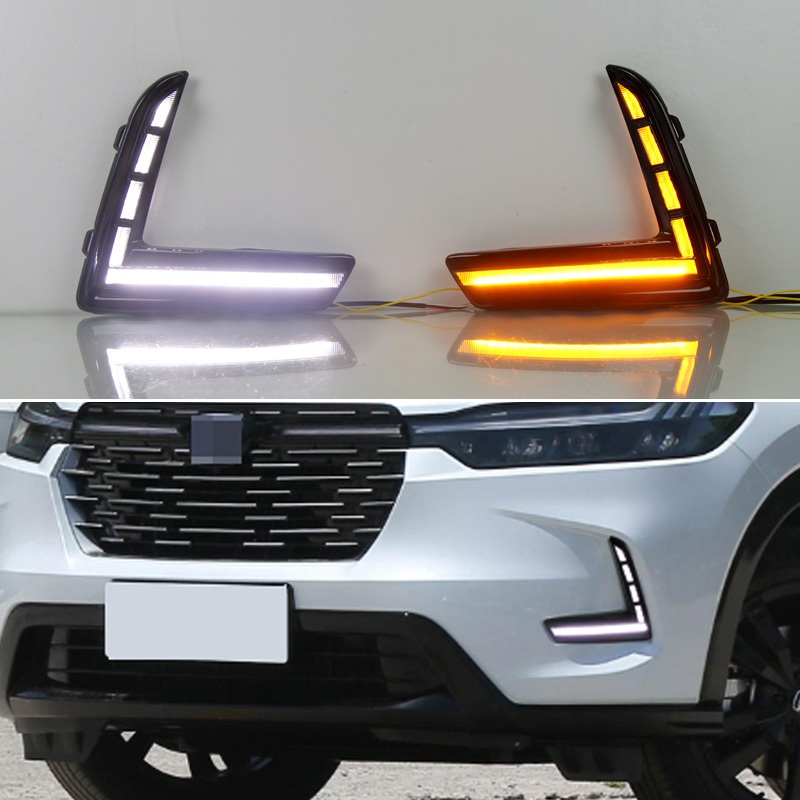 สําหรับ Honda HR-V HRV 2023-2024 2PCS LED Daytime Running Light Dynamic ...