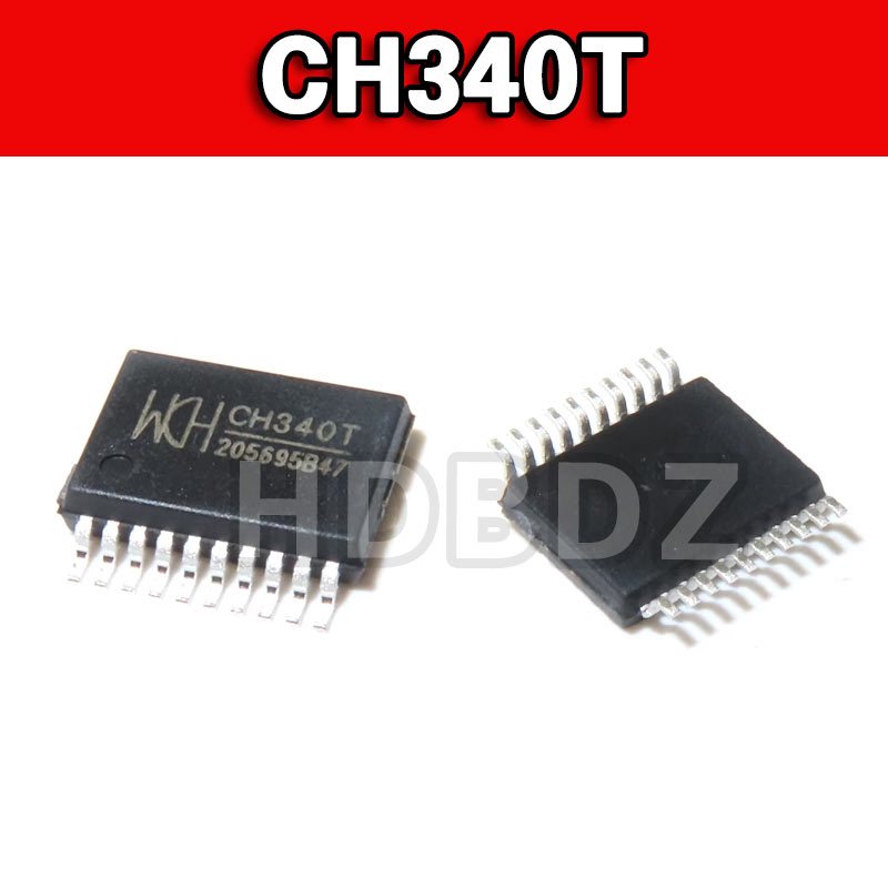 Ch340t WCH SSOP20 ชิปอะแดปเตอร ์ USB บัสบาร ์ IC SMD CH340 | Shopee ...