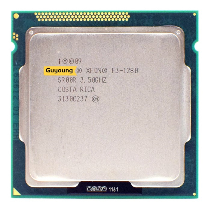 Yzx Xeon E3 1280 E3-1280 3.5GHz SR00R Quad Core LGA 1155 CPU โปรเซสเซอร ...