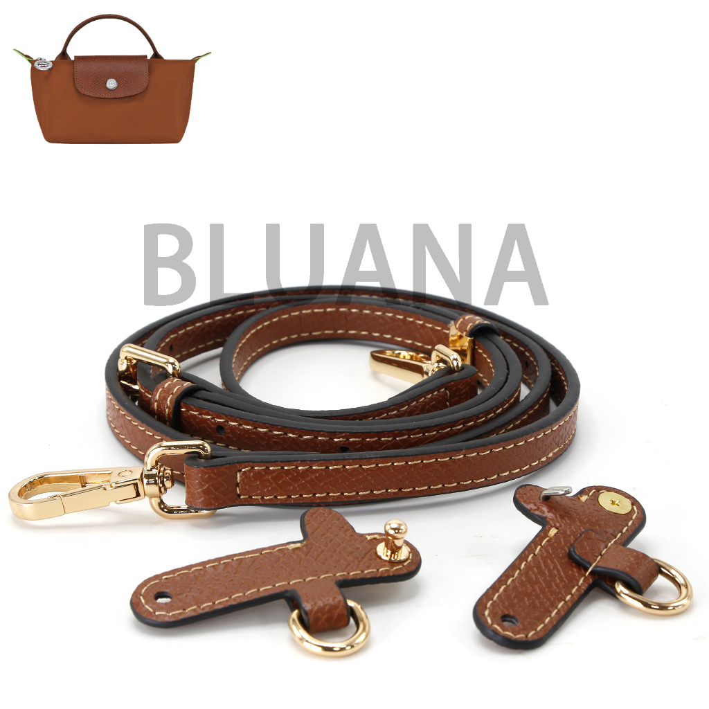 Mini Bag Leather Shoulder Strap ชุดสาย longchamp สีนกยูง สายสะพายไหล่ ...