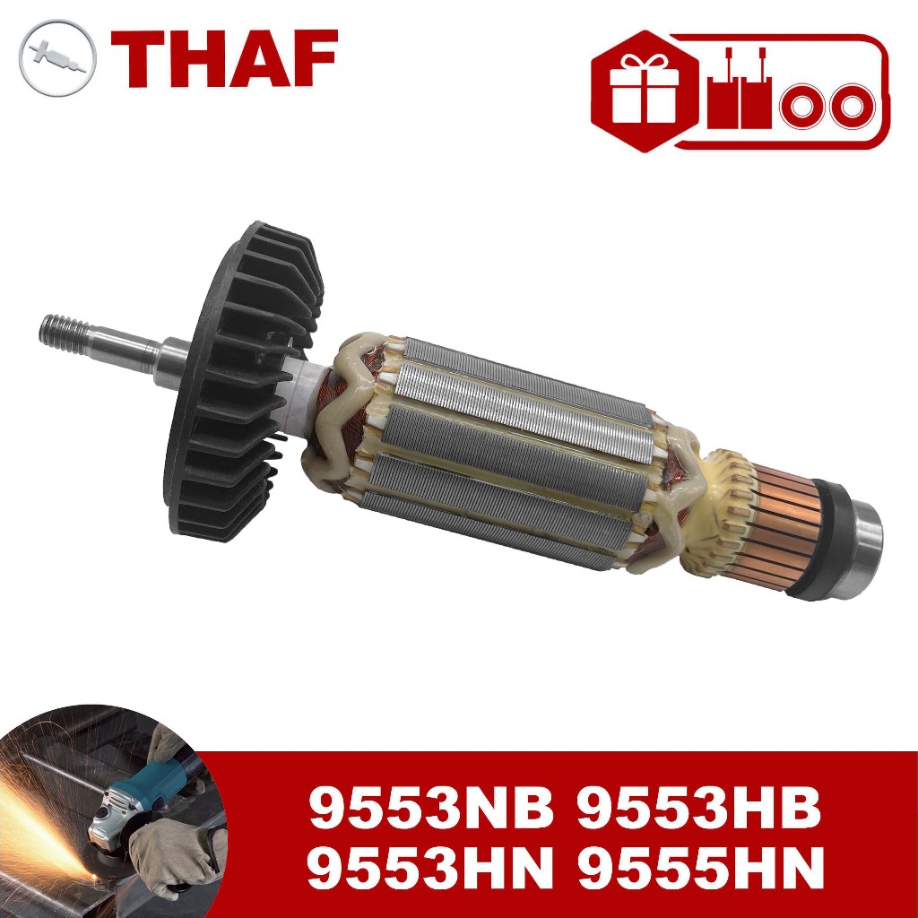 AC220V-240V ขดลวด โรเตอร์ การเปลี่ยน สำหรับ Makita เครื่องเจียระไนมุม ...