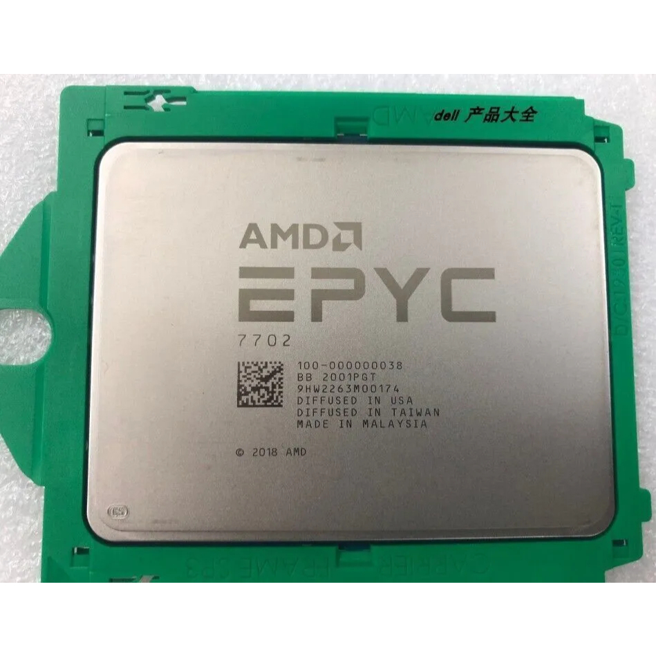 AMD EPYC 7702 2.0-3.35 GHz 64 CORE 256MB 128 เส้นด้าย 7nm 200W Zen 2 ...