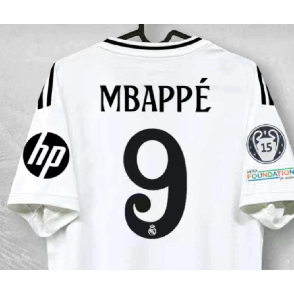 24-25 Real Madrid Player รุ ่ น AAA คุณภาพสูงที ่ กําหนดเอง jersey ฟุตบอลเสื ้ อยืด BELLINGHAM ...