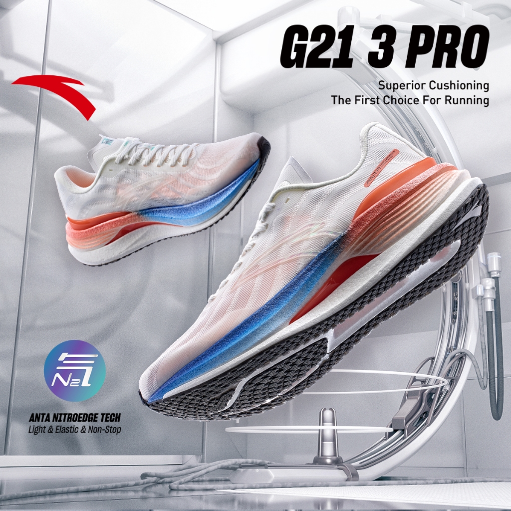 ANTA G21 Pro ผู้ชาย มืออาชีพ รองเท้าวิ่ง ระบายอากาศ การรองรับแรงกระแทก ...
