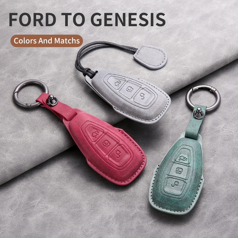 Ford Focus Mondeo Fiesta Kuga C Max Ranger ฝาครอบกุญแจหนัง Mustang Key ...
