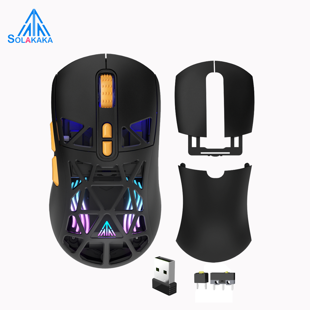 Aula SOLAKAKA SM802 เมาส์แบบกําหนดเองเปลี่ยนเชลล์การเชื่อมต่อ Tri-mode ...