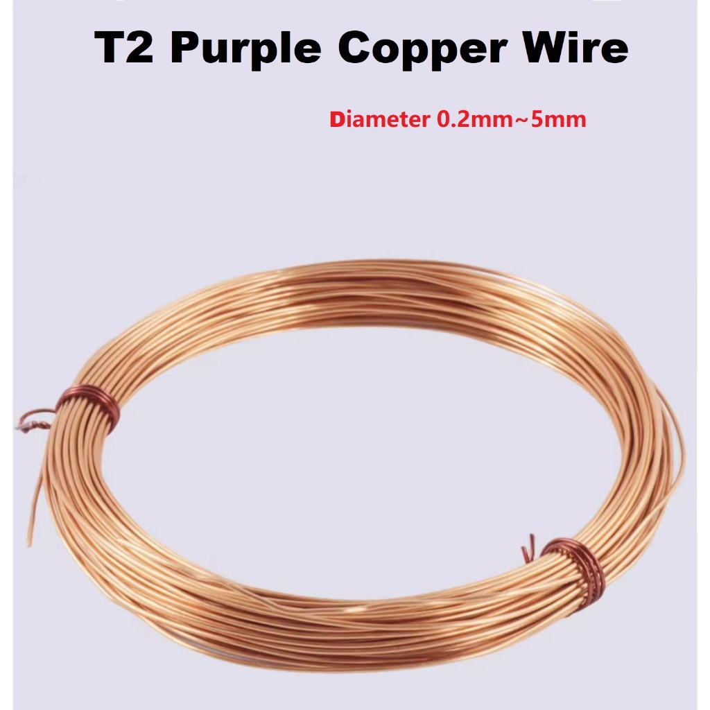 Diameter 0.2mm ~ 5mm T2 Purple Copper Wire Is Conductive Thermal ...