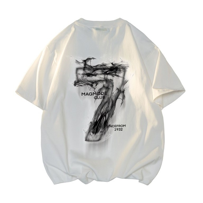 เสื้อแฟชั่น QK เสื้อผู้ชาย cotton oversize ด้านบนคอกลมผ้าฝ้ายแฟชั่นสีดำ ...