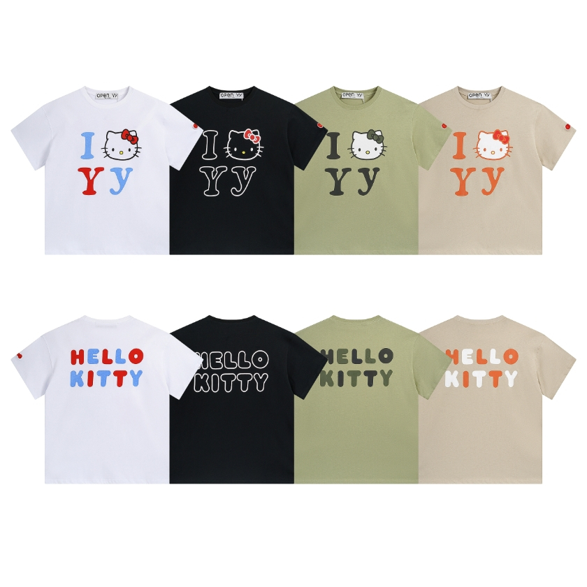 Hello kitty x OPEN YY Joint Korean Niche Brand 2024 Casual Loose Men ...