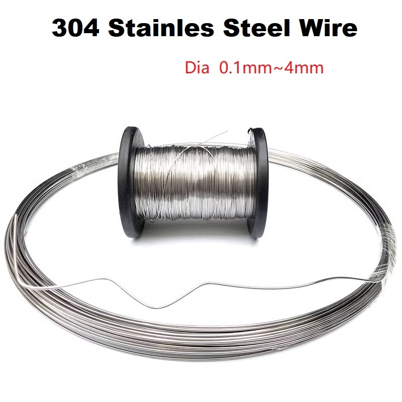 Hot 304 Stainless Wire Diameter 0.1mm ~ 4mm Length 10m/20m/100m 304 ...