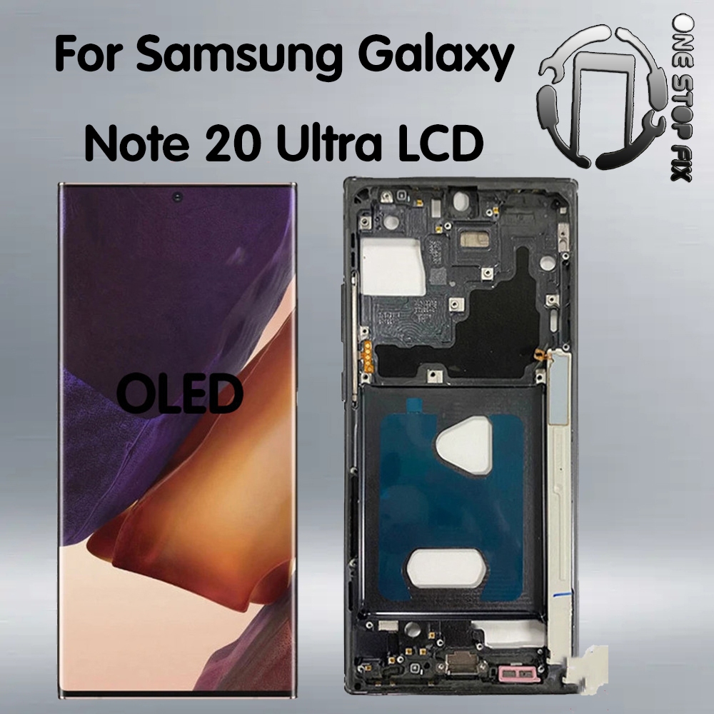 Oled Note20 Ultra N985 จอแสดงผลสําหรับ Samsung Galaxy หมายเหตุ 20 Ultra ...