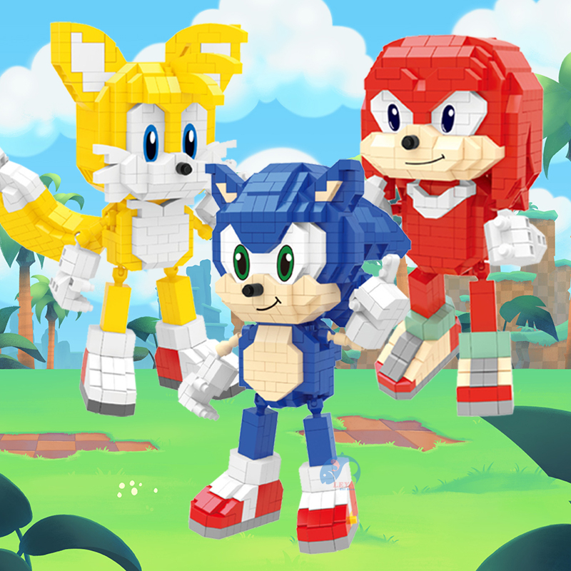 Nano Blocks Sonic Building ชุดของเล ่ นการ ์ ตูนอะนิเมะเกมเม ่ นตัวละคร ...