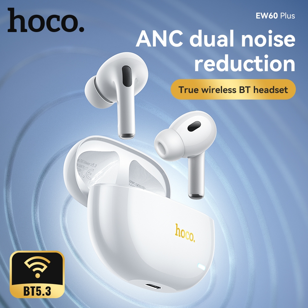Hoco EW60 Plus True Wireless ANC ลดเสียงรบกวนบลูทูธ 5.3 หูฟังสนับสนุน ...
