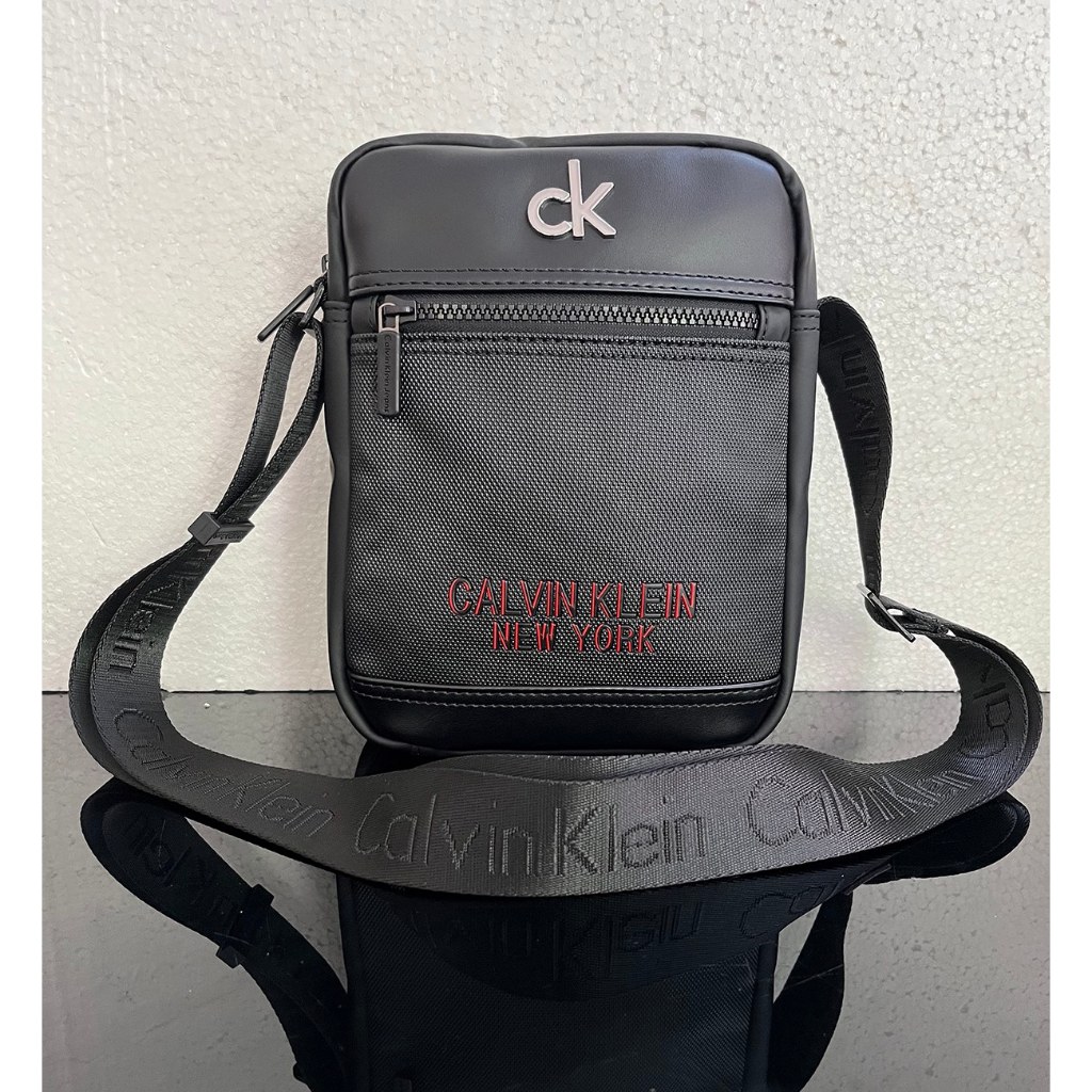 Calvin KLEIN NEW YORK CK Travel Messenger กระเป๋าสะพายข้าง #9576 ...