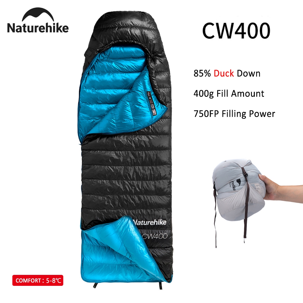 Naturehike CW400 ถุงนอนเป็ดลง 750FP 85% 400g Filler Comfort 5℃ ผ้าไล่ ...