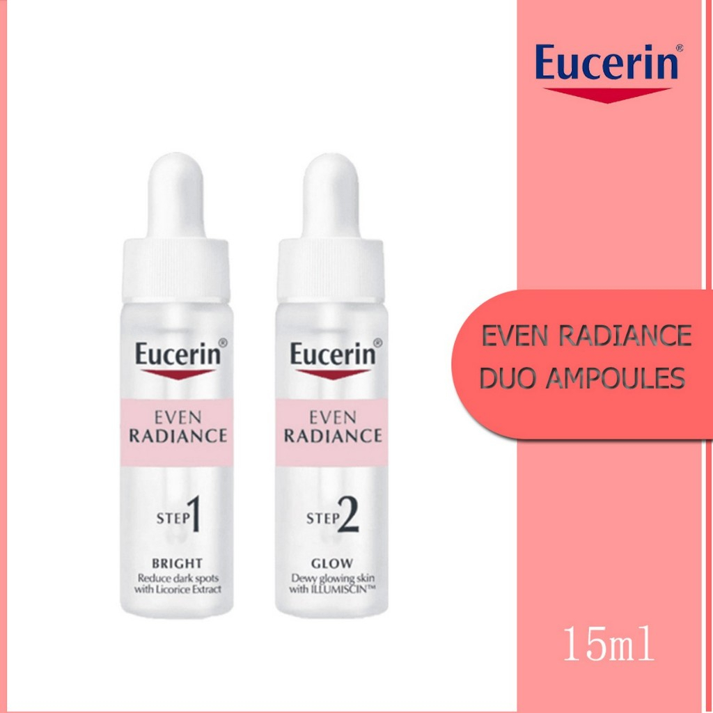 Eucerin EVEN RADIANCE DUO AMPOULES 15 mL * 2 ขวด Ampoule serum clear ...