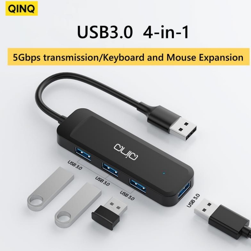 พร้อมส่ง QINQ ฮับแยก usb hub 3.0 4 พอร์ต 1 ชิ้น | Shopee Thailand