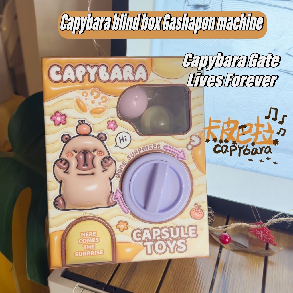 Capybara Gashapon Machine 6 ตุ๊กตาการ์ตูนคาปิบาร่าแบบสุ่มน่ารัก กาชาปอง ...