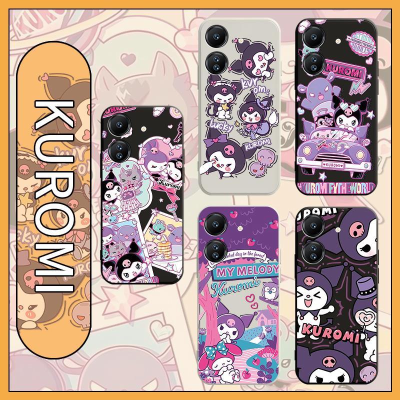 สําหรับ Redmi A3 note 13 13C pro plus 4G 5G KUROMI Matte ตรงกรณีสีดํา ...