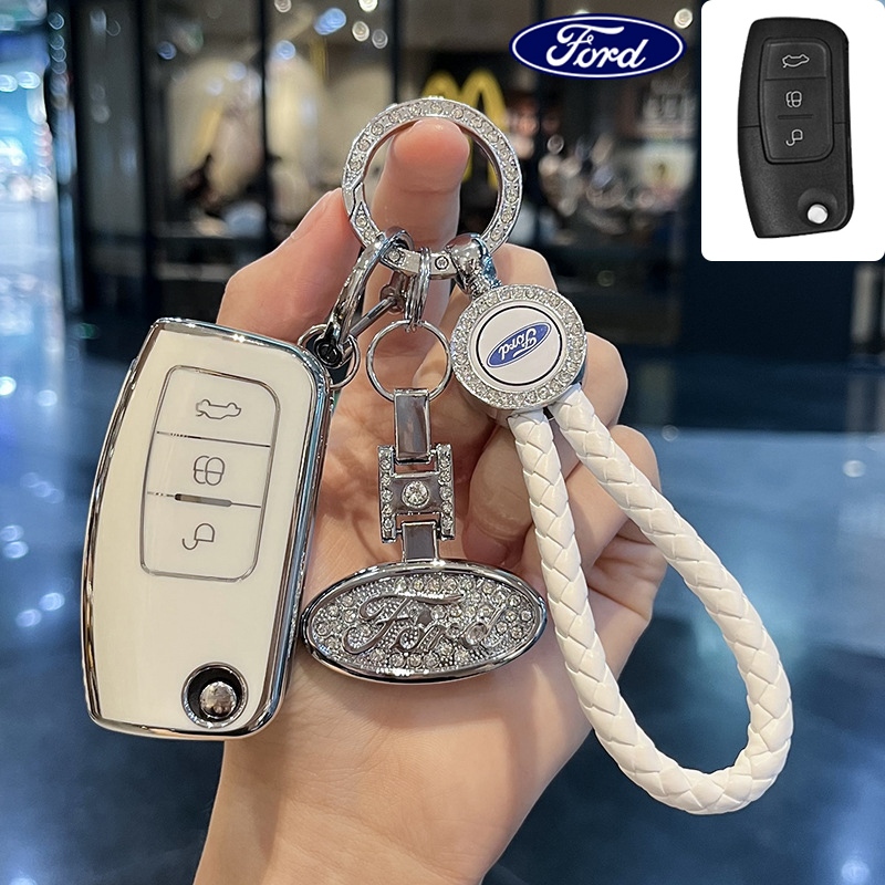 Ford Car Remote Key Case สําหรับ Ford Fiesta/Focus/Ecosport Key Cover ...