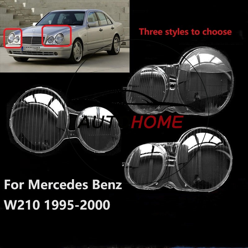 คุณภาพออร์ignal ฝาครอบไฟหน้าเลนส์ไฟหน้าสําหรับ Mercedes Benz W210 1995 1996 1997 1998 1999 2000 ...