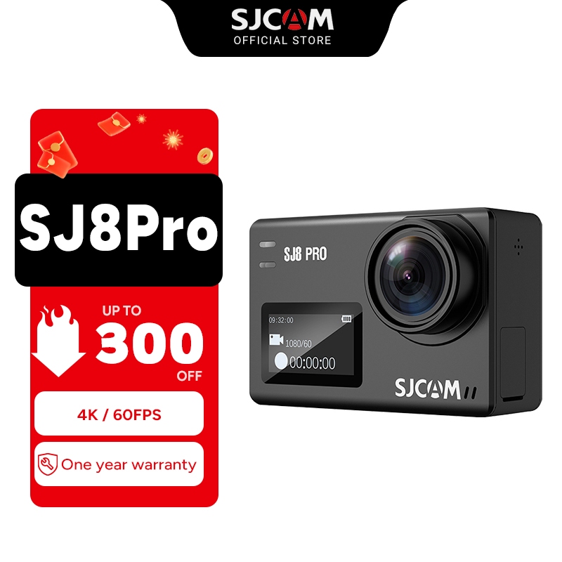 SJCAM SJ8Pro Action Camera 4K60fps SJ8 หน้าจอคู่ กล้องแอคชั่น | Shopee ...