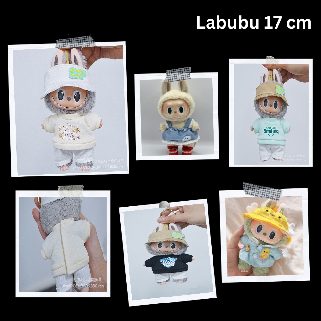 Labubu พร ้ อมส ่ ง labubu set, ชุดกีฬา labu macaron set cotton, mini ...