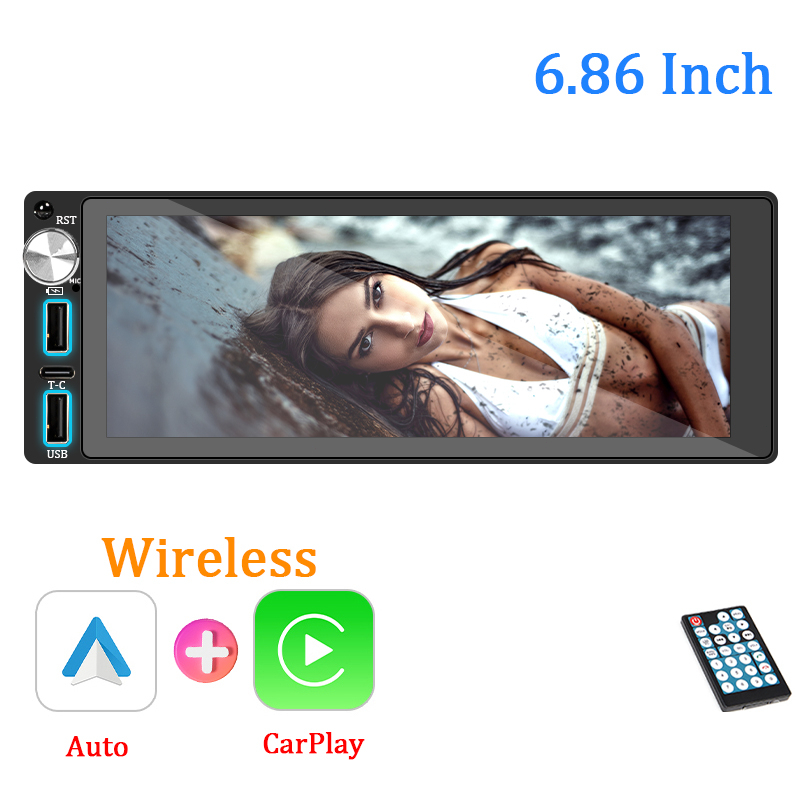 Car Android Navigation Player Carplay Android Car MP5 1 Din Bluetooth 6 ...