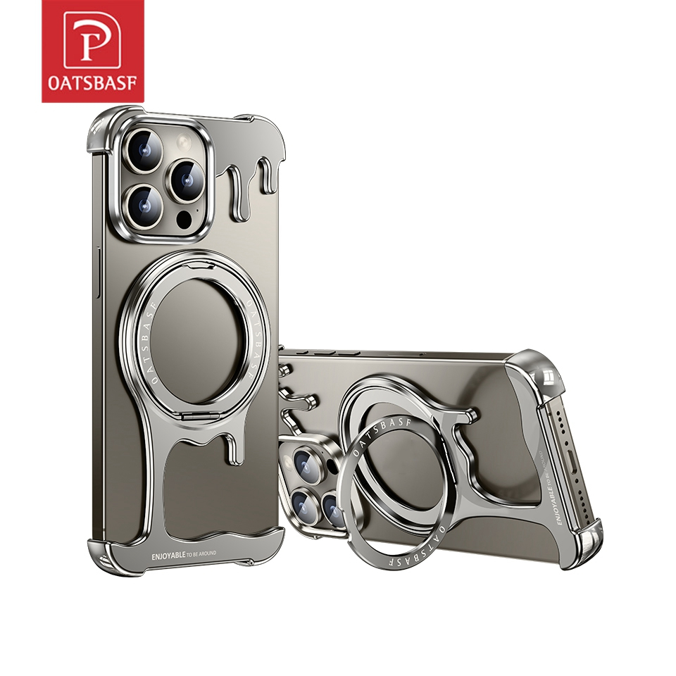 Oatsbasf Liquid Shape Case เคสโทรศัพท์ โลหะ กันกระแทก บางพิเศษ สําหรับ ...