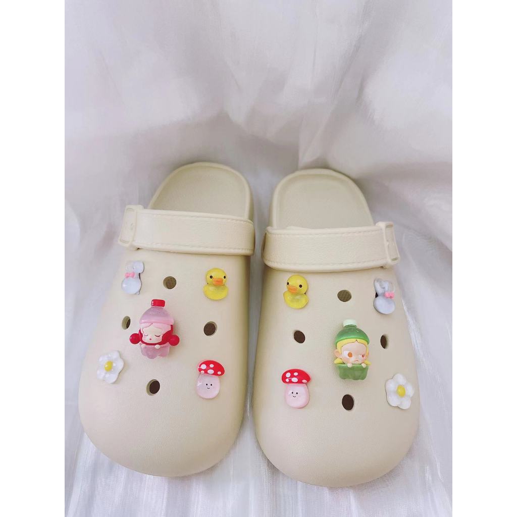 Popmart ของแท้ bubble Matt รองเท้าน่ารักหัวเข็มขัดตกแต่งแฟชั่นใหม่ ...