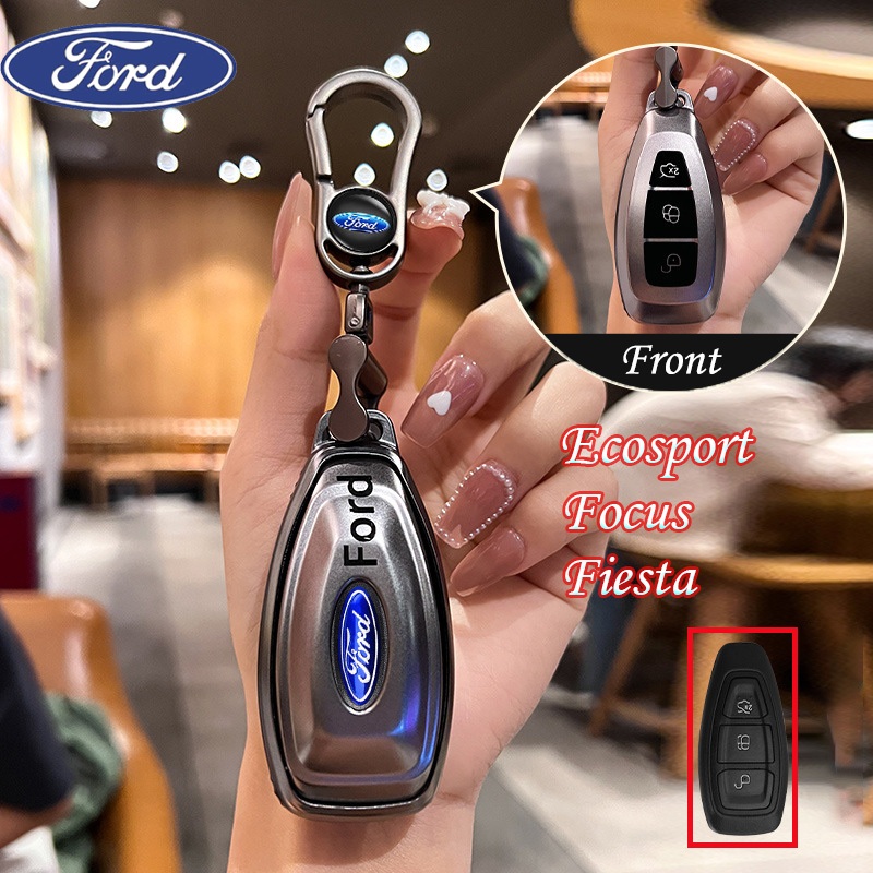 เคสกุญแจ Ford High-end สําหรับ Ford FOCUS/ECOSPORT/FIESTA พวงกุญแจปก ...
