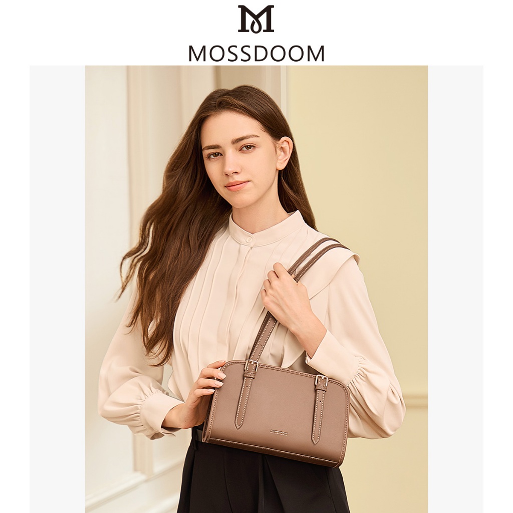 MOSSDOOM Renee Bag กระเป๋าสะพายไหล่แฟชั่นยอดนิยม สไตล์เรียบหรู | Shopee ...