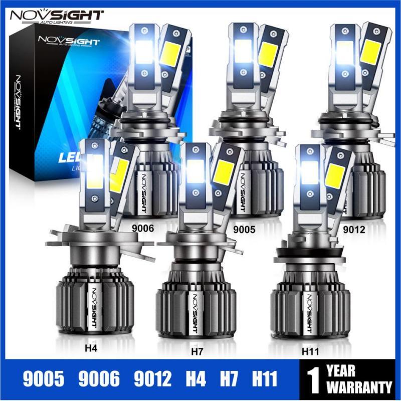 ชุด 2 ชิ ้ น NOVSIGHT ไฟหน ้ า LED N74 H11 H7 9005 9006 9012 70W ...