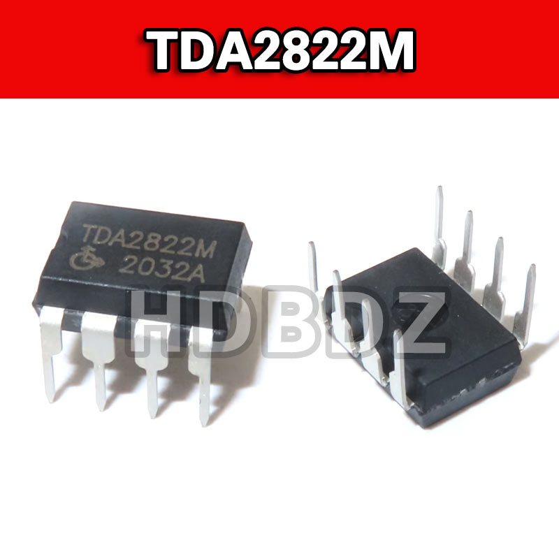 10pcs TDA2822M TDA2822 DIP-8 3-6v ชิปขยายสัญญาณเสียง IC | Shopee Thailand