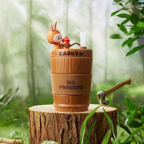 ของแท ้ 100 % 】POPMART LABUBU-Wood Workshop Series - ถ ้ วย Cask ...