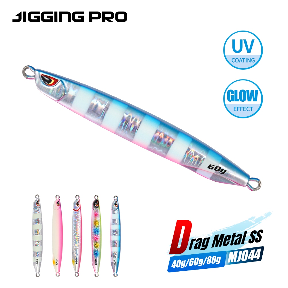 JIGGING PRO ลากโลหะ Cast 40g 60g 80g โลหะ Jig Shore Jigging Lure ตกปลาทะเลเหยื่อตกปลาหล่อเหยื่อ ...
