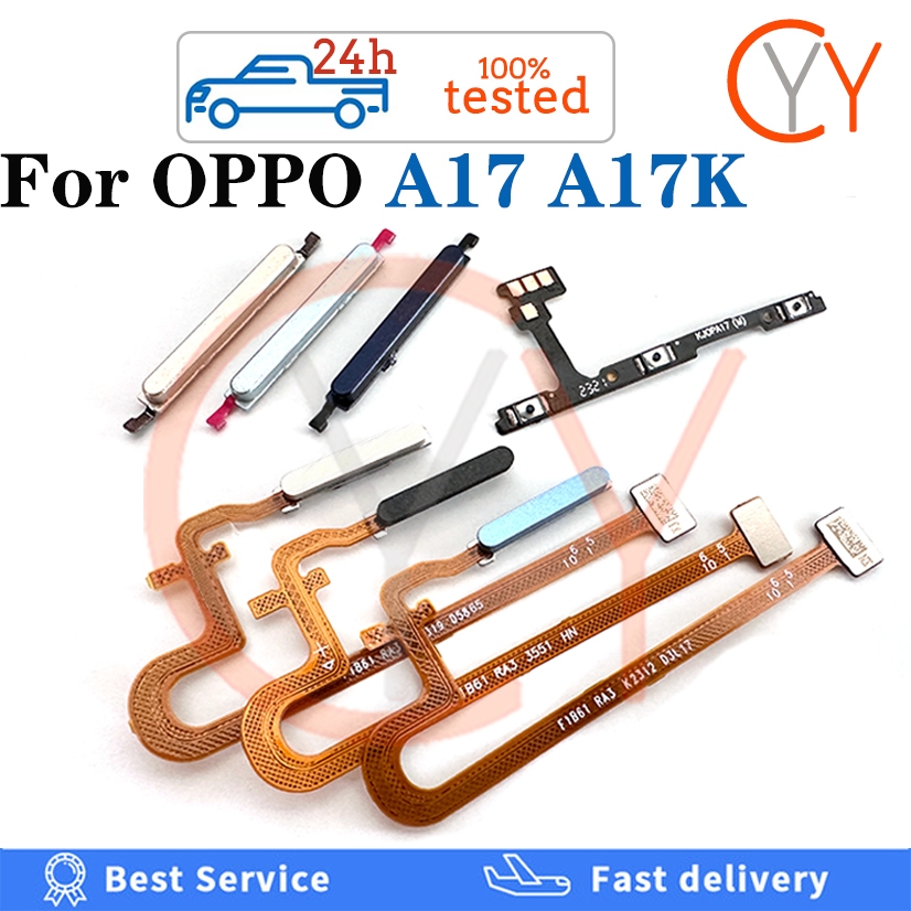 สําหรับ OPPO A17 A17K กลับปุ่ม Home สแกนลายนิ้วมือเซ็นเซอร์กลับปุ่มปรับ ...