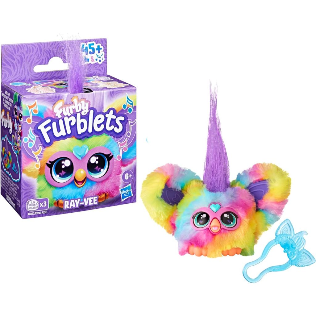 Furby Furblets Ray-Vee Mini Friend, 45+ Sounds, Electronica Music ...