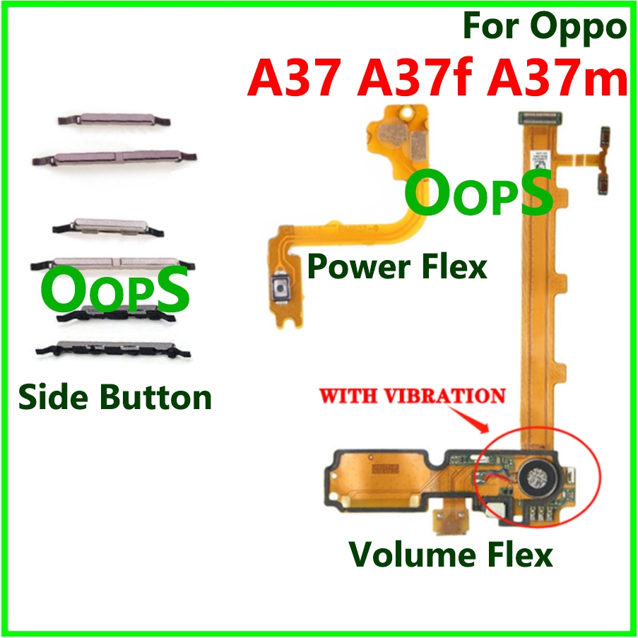 ปุ่มปรับระดับเสียงไฟ flex สําหรับ OPPO A37 A37f, A37fw, A37m ปุ่มปิด ...
