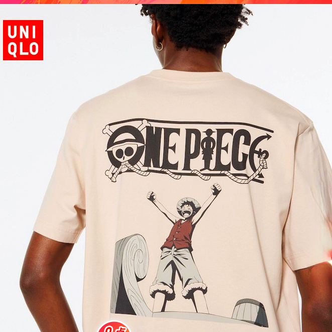 Uniqlo ผู้ชายและผู้หญิงคู่ UT ONE PIECE 25th พิมพ์เสื้อยืดแขนสั้น 24 ...