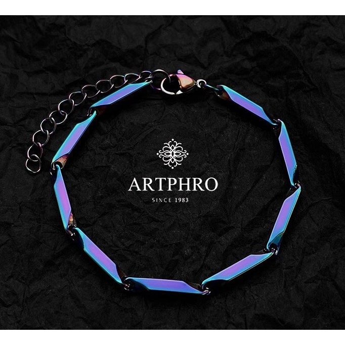 Artphro สร้อยข้อมือเหล็กไทเทเนียม สร้อยข้อมือ Mobius สร้อยข้อมือ ...