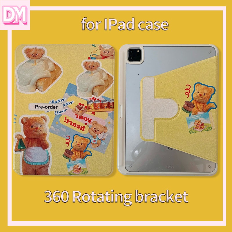 เคสป้องกัน Ipad ins Butter Bear 360 วงเล็บหมุนได้ 2024 แท็บเล็ต Apple เคสป้องกัน iPad789 รุ่น ...