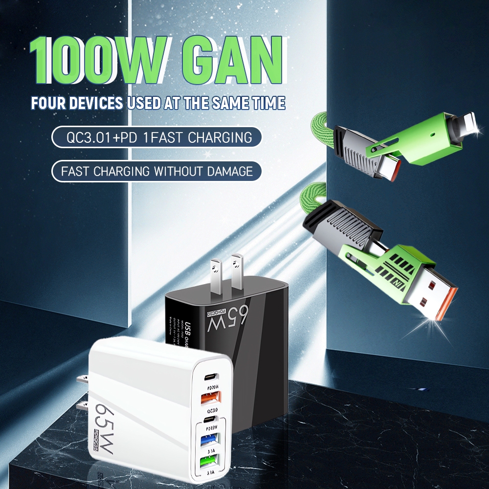 4 in 1 Mecha Usb Type C ชาร์จเร็วเป็นสาย สาย Micro Usb C สําหรับชาร์จ ...