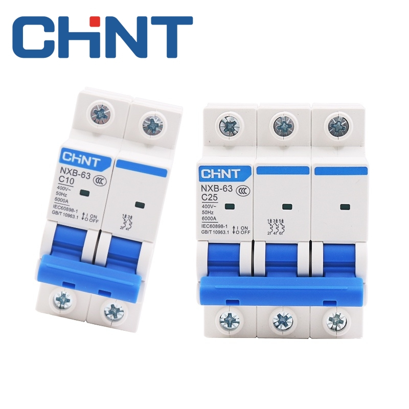 CHNT DZ47 NXB เซอร์กิตเบรกเกอร์ขนาดเล็ก 3A ในครัวเรือน 16a สวิตช์ลม 32a สวิตช์ลม 63a 1P 2P 3P ...