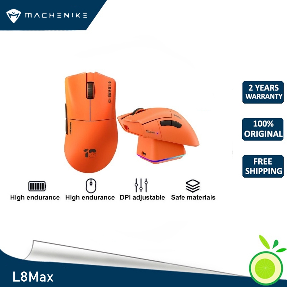 Machenike L8Max สายชาร ์ จเมาส ์ Bluetooth 4K 3950 ชิป 8K เมาส ์ สําหรับเล ่ นเกม | Shopee Thailand