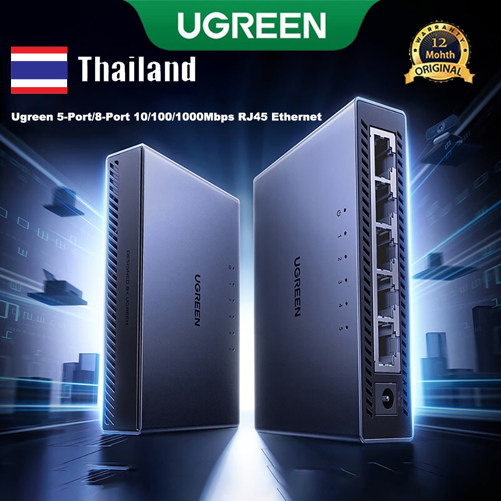 Ugreen 5-Port/8-Port 10/100/1000Mbps RJ45 Ethernet Switch Multi-Gigabit ...